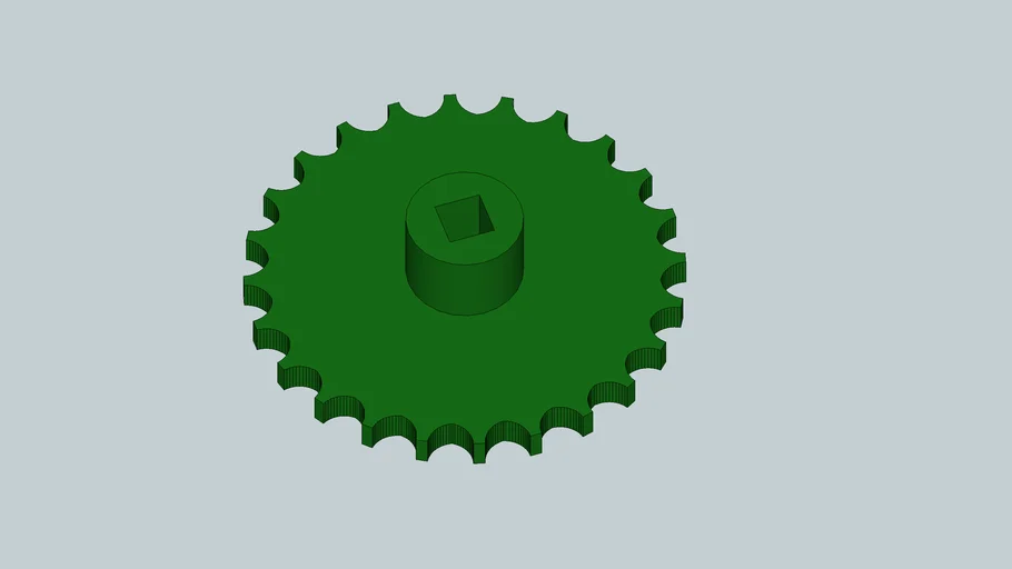 VEX 24 tooth sprocket | 3D Warehouse