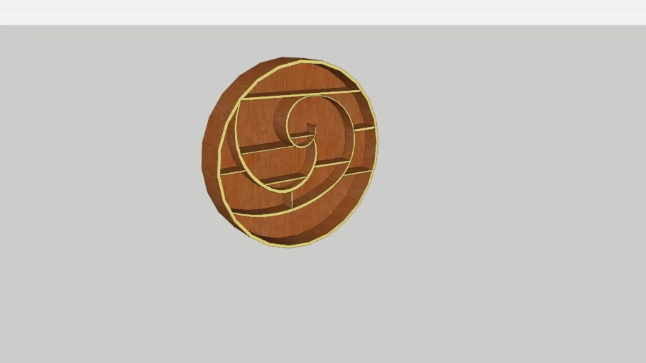 Circular Spiral Bookshelf | 3D Warehouse