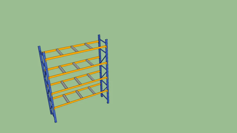 12' long 16' high pallet rack | 3D Warehouse