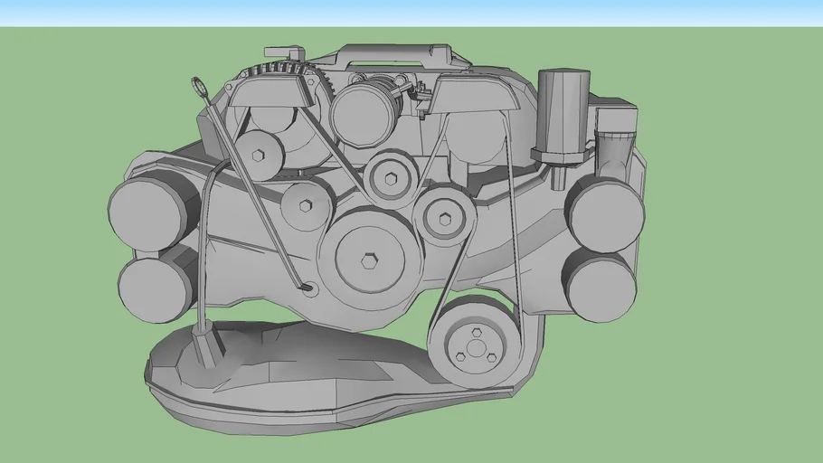 Subaru Boxer FA20D(Toyota 4U-GSE)Engine | 3D Warehouse