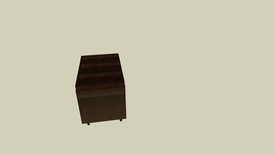 ottoman with trays | 3D Warehouse