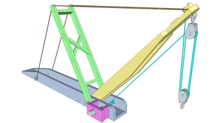 DIY #16 - Electric-Powered Model Crane (v3.1) | 3D Warehouse