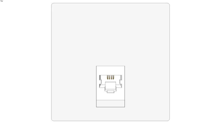 Artec/Antique Central plate for telephone socket-outlet insert RJ11 ...