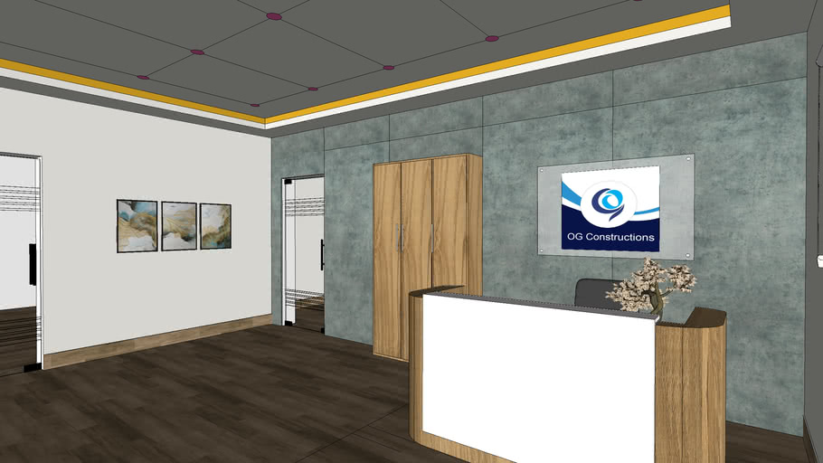 Office Reception design | 3D Warehouse