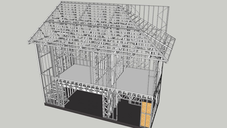 Estrutura Steel Frame | 3D Warehouse