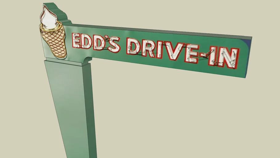 EDD'S DRIVE-IN SIGN | 3D Warehouse