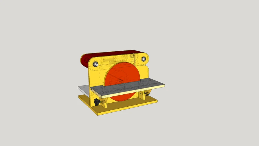 Disk-belt sander | 3D Warehouse