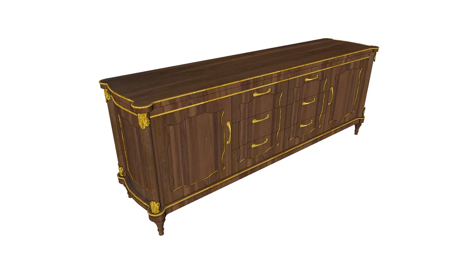 Buffet Cabinet 55 x 230 x 90 cm | 3D Warehouse