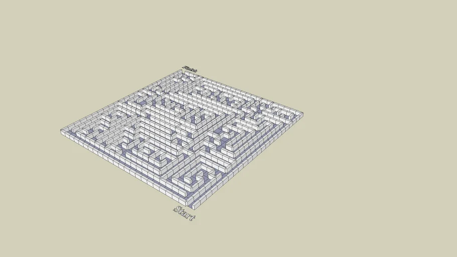 3-D Maze #2 (Revised) | 3D Warehouse