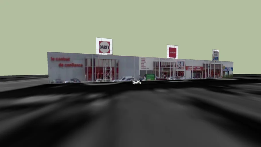 Chartres magasins Darty, La Halle et Saint Maclou | 3D Warehouse