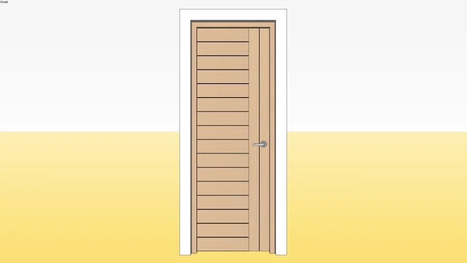 Panel Door D10 700 x 2100 Jamb 4 | 3D Warehouse