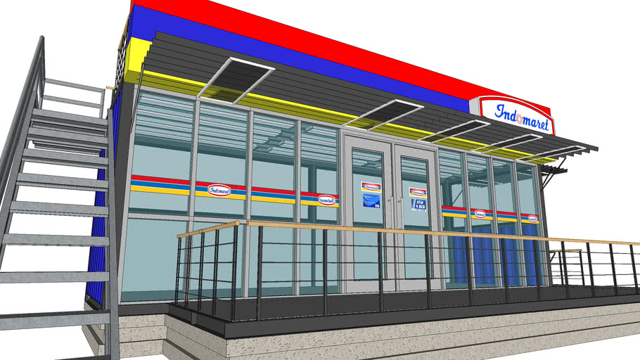 container indomaret | 3D Warehouse