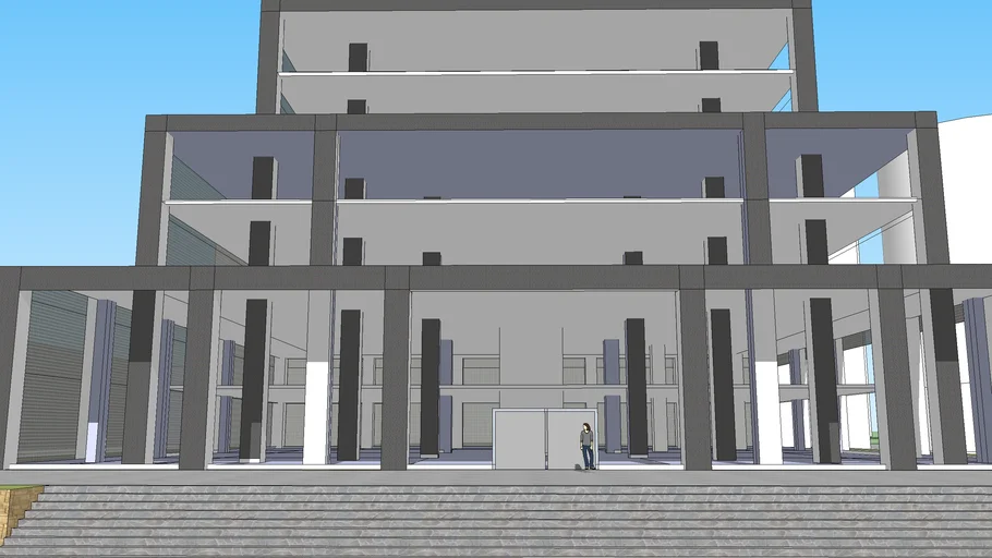 rigid frame + core | 3D Warehouse