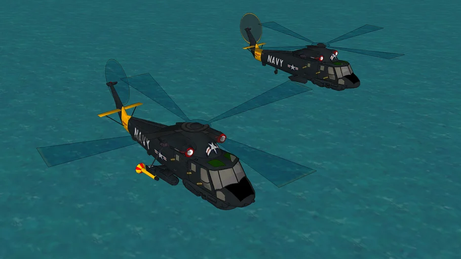Kaman U/SH-2C/D/F Sea Sprite | 3D Warehouse