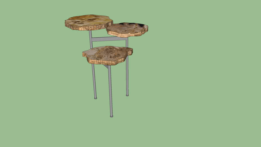 Petrified wood table | 3D Warehouse