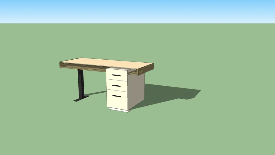 BDI Duo Desk 6241 | 3D Warehouse