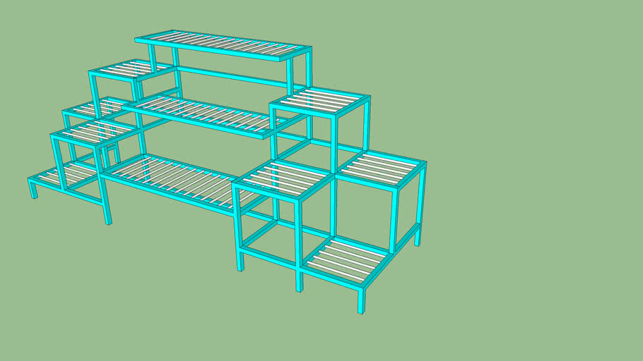 Rak Bunga Besi Hollo | 3D Warehouse
