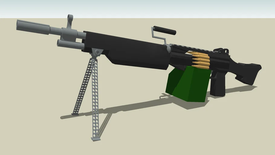 Custom lmg (now with stand) | 3D Warehouse