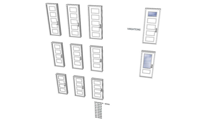 porte d'entree soho novatech | 3D Warehouse