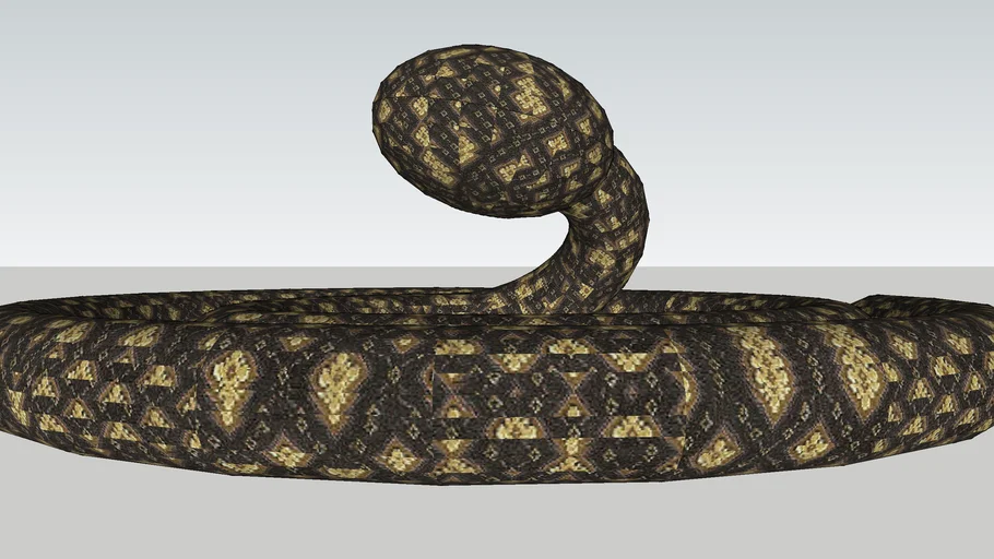 Coiled snake (representative) | 3D Warehouse