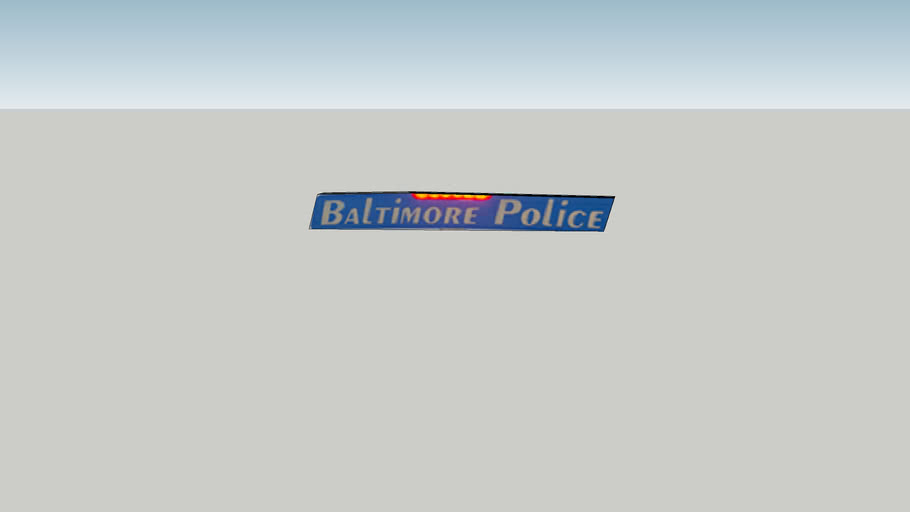 Baltimore Police Sticker #3 | 3D Warehouse