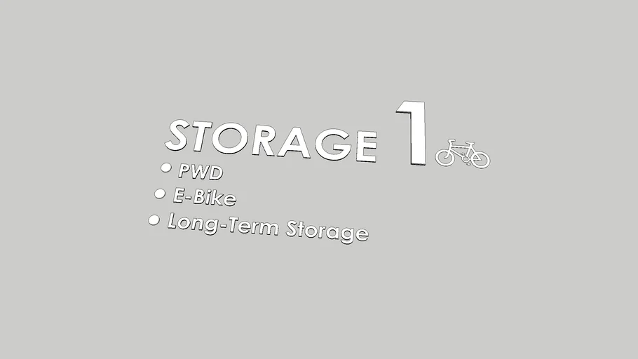 STORAGE 1 SIGNAGE | 3D Warehouse