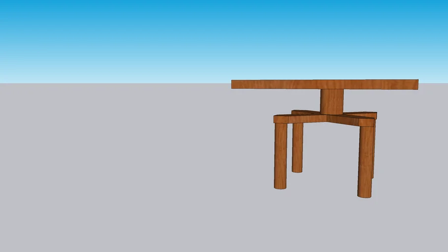 Wooden Table | 3D Warehouse