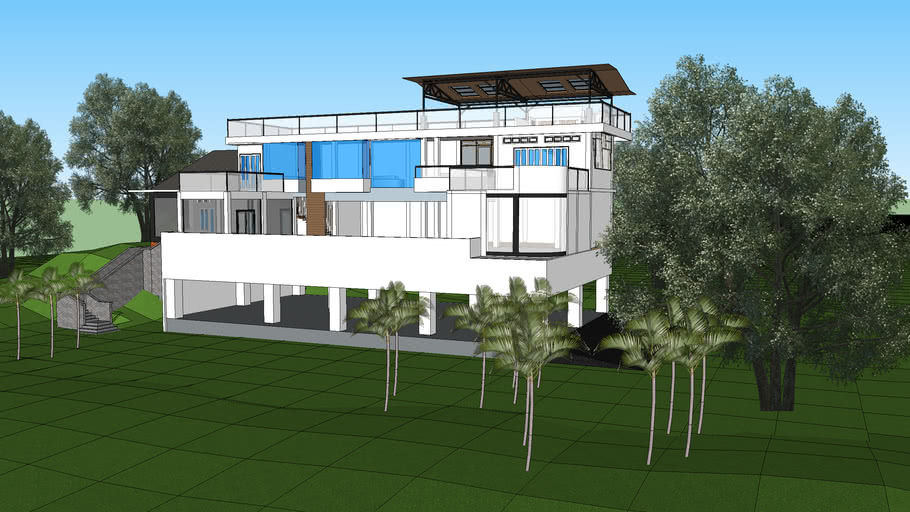 simple modern house | 3D Warehouse