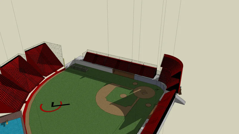 cf baseball field | 3D Warehouse