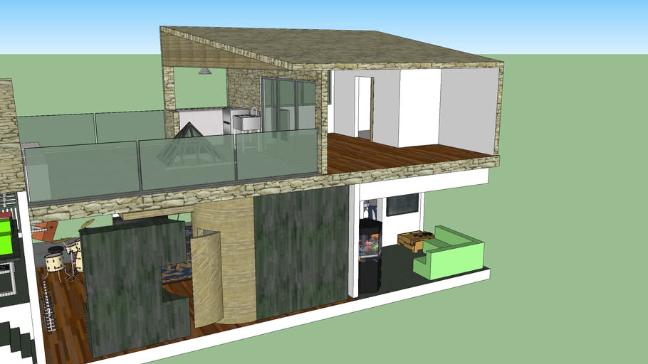 Music studio with drums and vocal booth | 3D Warehouse