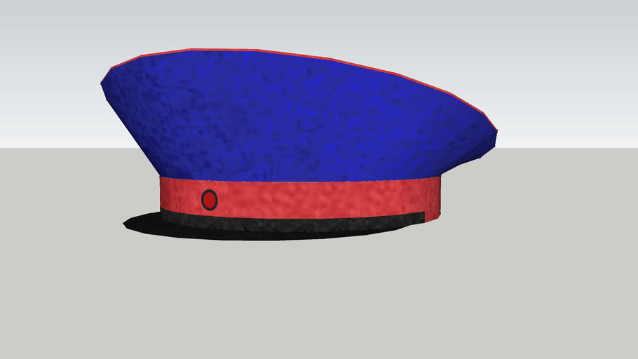 Officers visor cap | 3D Warehouse