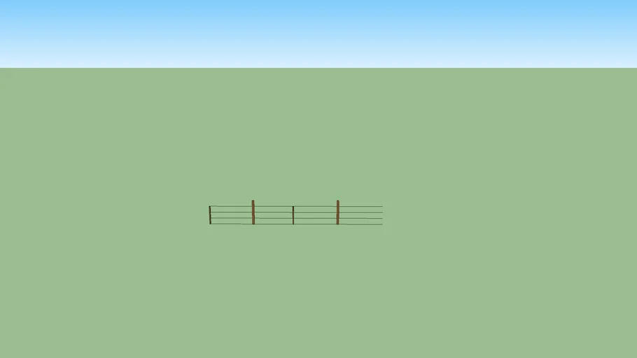 Paddock Fence | 3D Warehouse