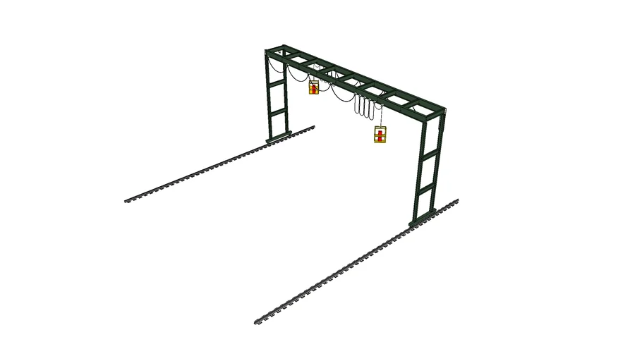 Freestanding Bridge Crane | 3D Warehouse