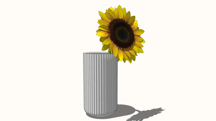 Sunflower and vase | 3D Warehouse