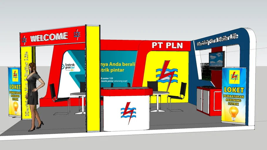 PLN - Booth 6 x 4 m | 3D Warehouse