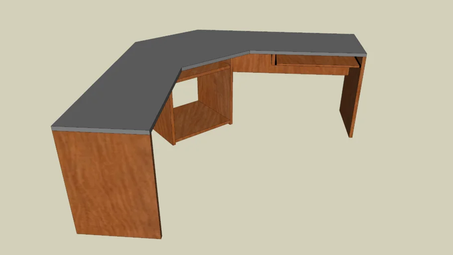 Corner Computer Desk | 3D Warehouse