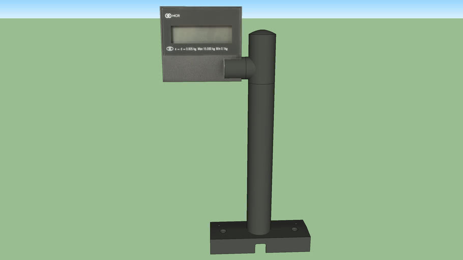 NCR RealScan Remote Single Post Display | 3D Warehouse