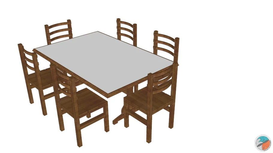 mesa retangular | 3D Warehouse