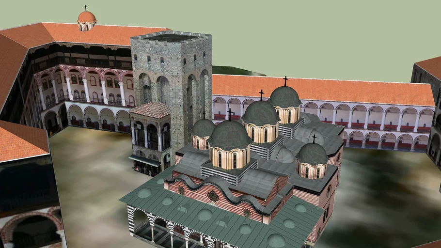 Rila monastery | 3D Warehouse