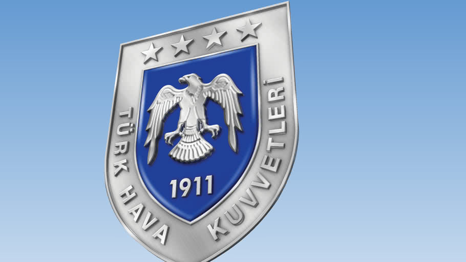 TÜRK HAVA KUVVETLERİ KOMUTANLIĞI AMLEMİ (TURKISH AIR FORCE AMBLEM) | 3D ...
