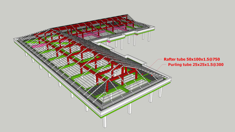 Roof Structure | 3D Warehouse