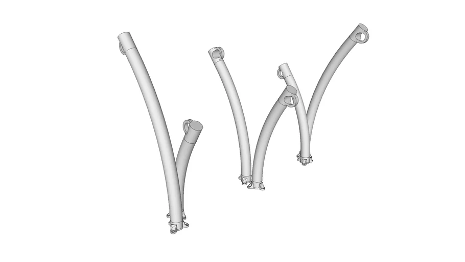 Forms+Surfaces Bike Garden Bike Rack, Configuration A, surface mount ...