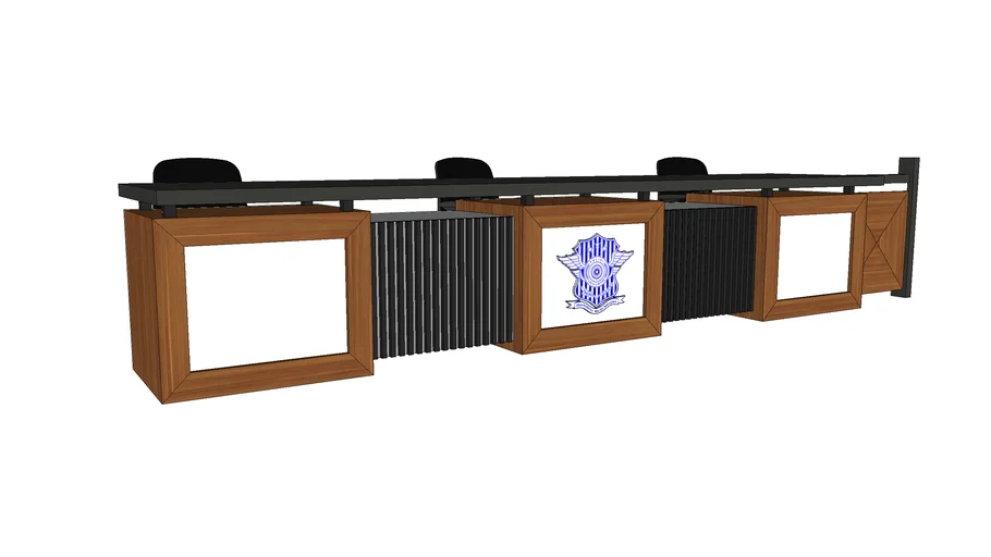 Meja Pelayanan Tilang | 3D Warehouse