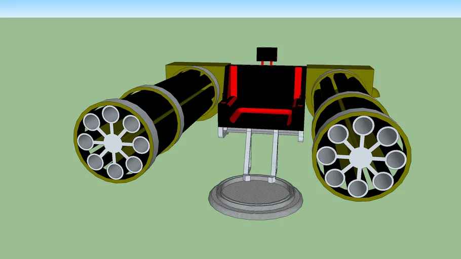 Gatling Turret Chair | 3D Warehouse