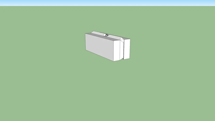 World Block 2x2x6 Straight V-Interlock Block | 3D Warehouse