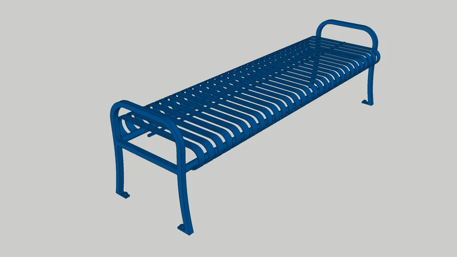 Bench without Backrest | 3D Warehouse