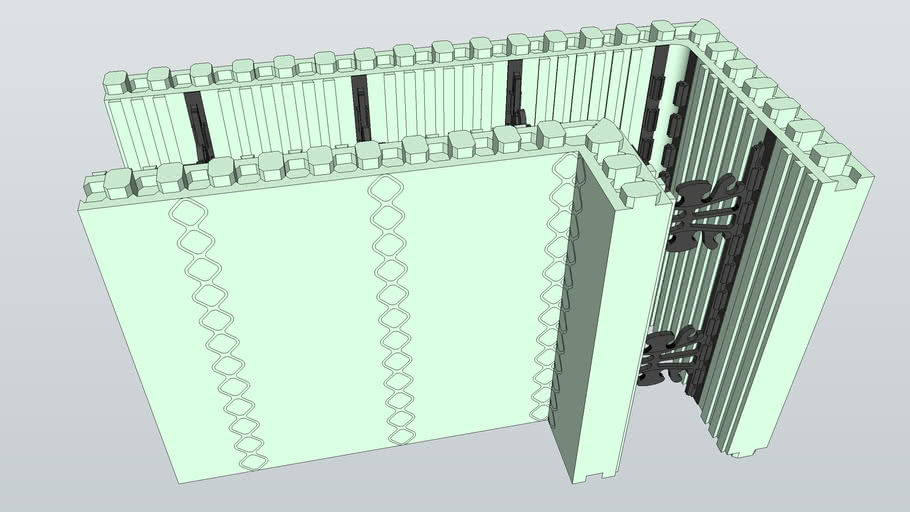 Nudura 6' Corner ICF | 3D Warehouse