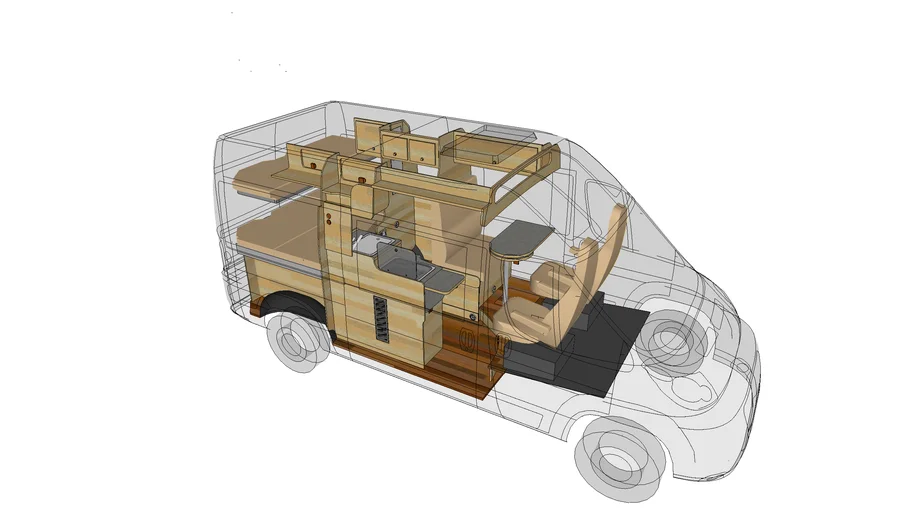 Ducato camper L2H2 sleeps 3 | 3D Warehouse