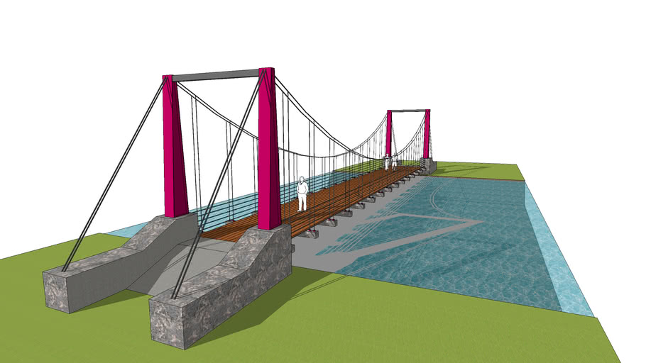 Suspension bridge | 3D Warehouse