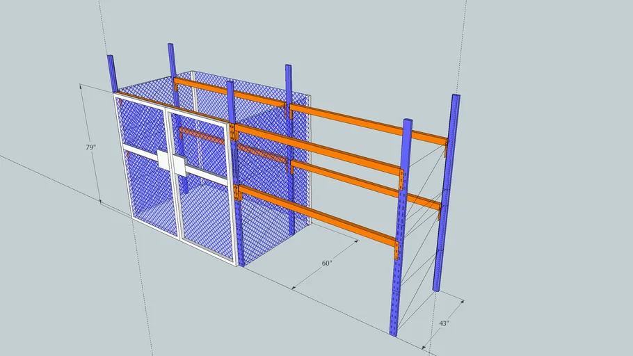 Pallat Racking Enclosure | 3D Warehouse